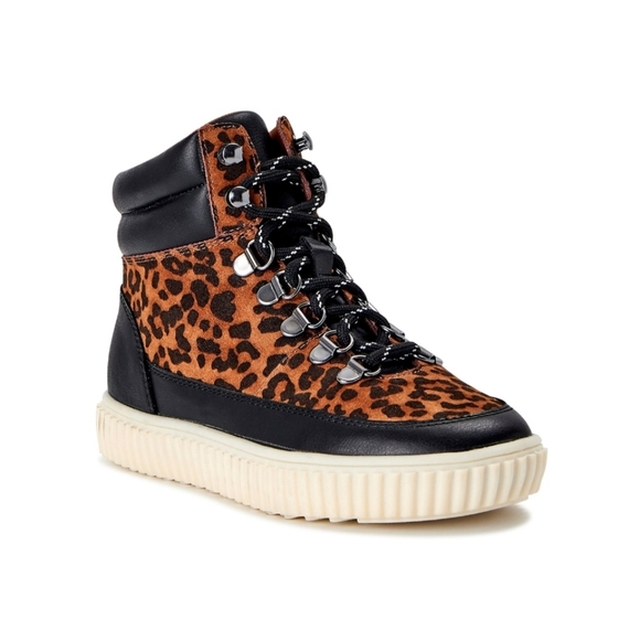 wonder nation | Shoes | Black Leopard Print Girls Size 3 Hybrid Hiker ...